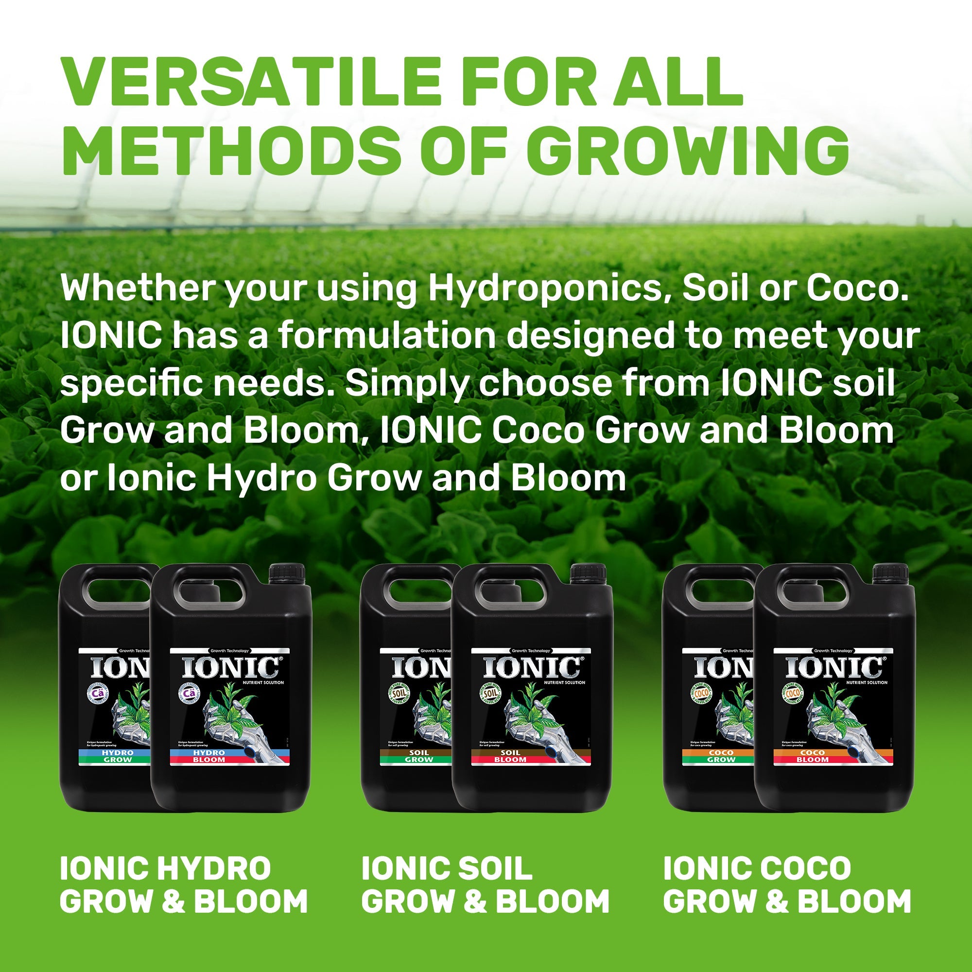 Growth Technology Ionic Nutrients | Coco, Hydro & Soil | UK